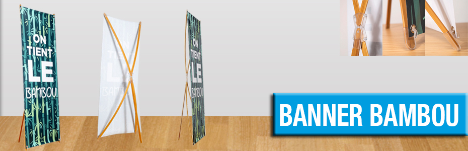 Banner Bambu - Imprimir X-Banner 60x160cm - Emelar Artes Gráficas